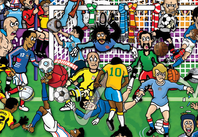 Conseguiram resumir os 150 anos de futebol em um desenho sensacional