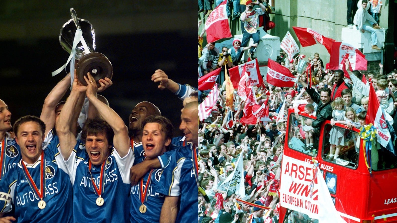 As outras glórias continentais dos anos 1990: Quando Chelsea e Arsenal ...